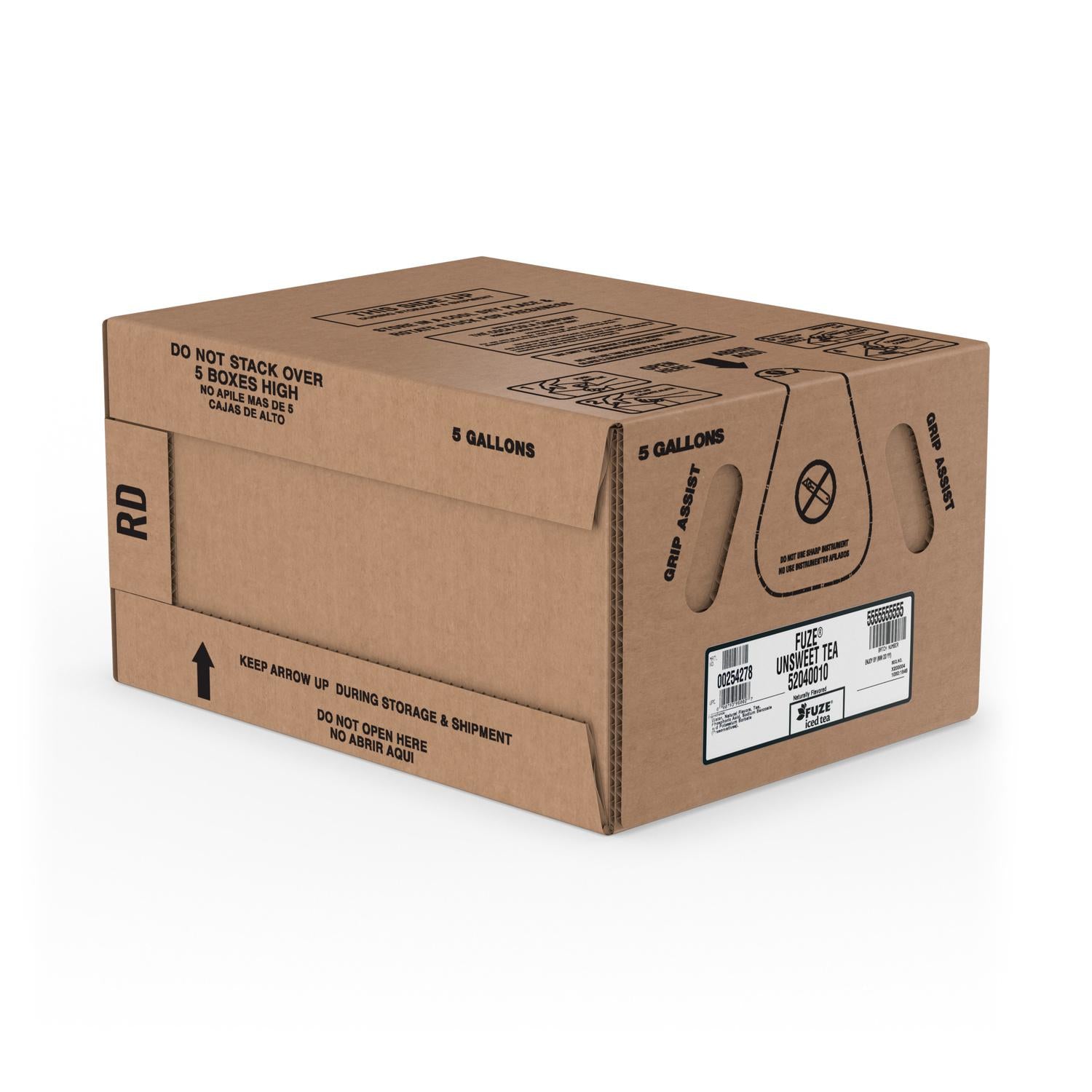 Fuze Iced Tea (Unsweetened) Concentrate - 5 Gallon Bag-In-Box