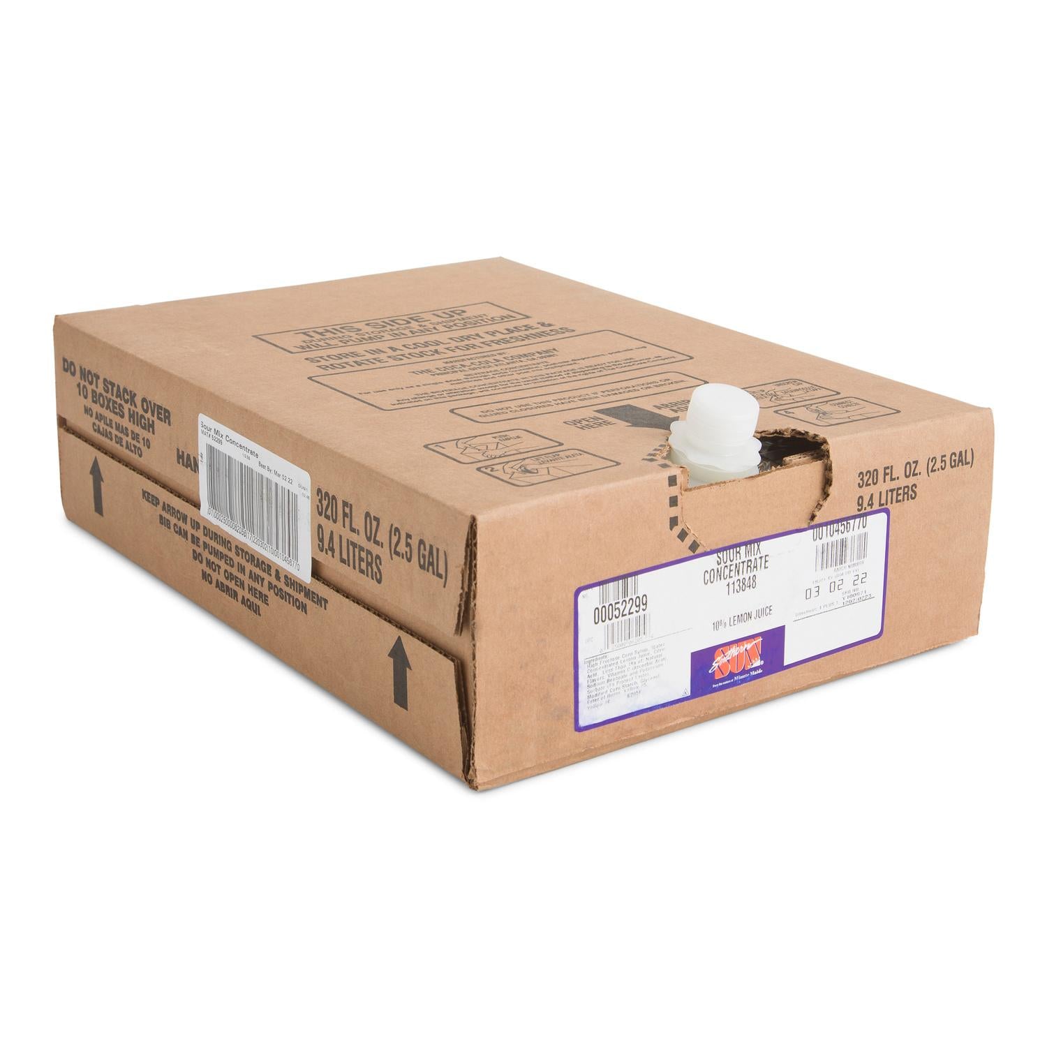 Southern Sun Minute Maid Sour Mix Concentrate 2.5 Gal BIB